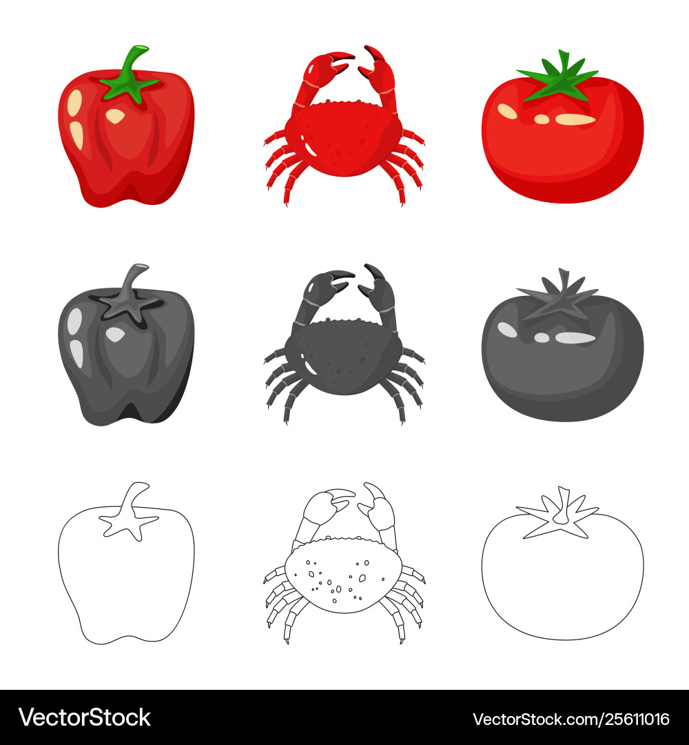 Design taste and product logo Royalty Free Vector Image