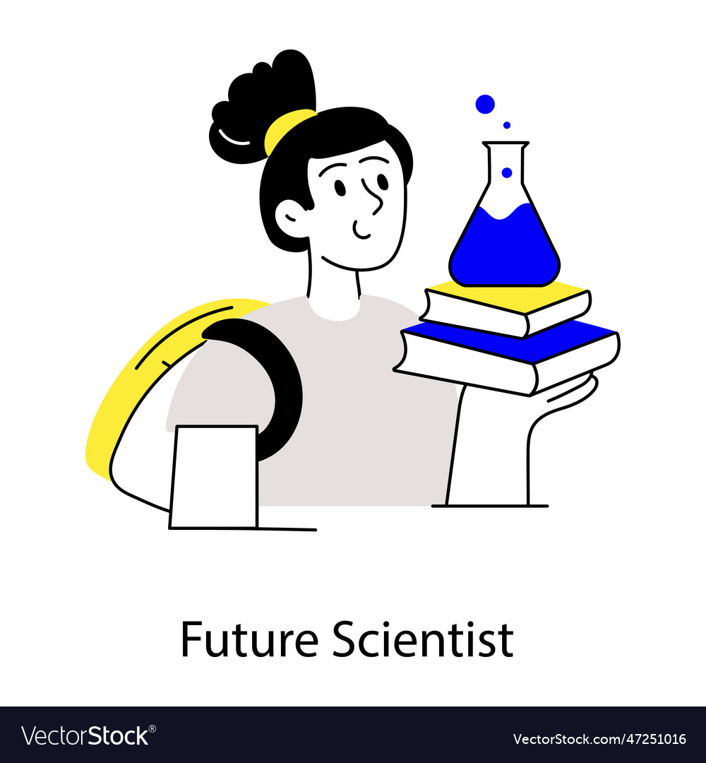 Future scientist Royalty Free Vector Image - VectorStock