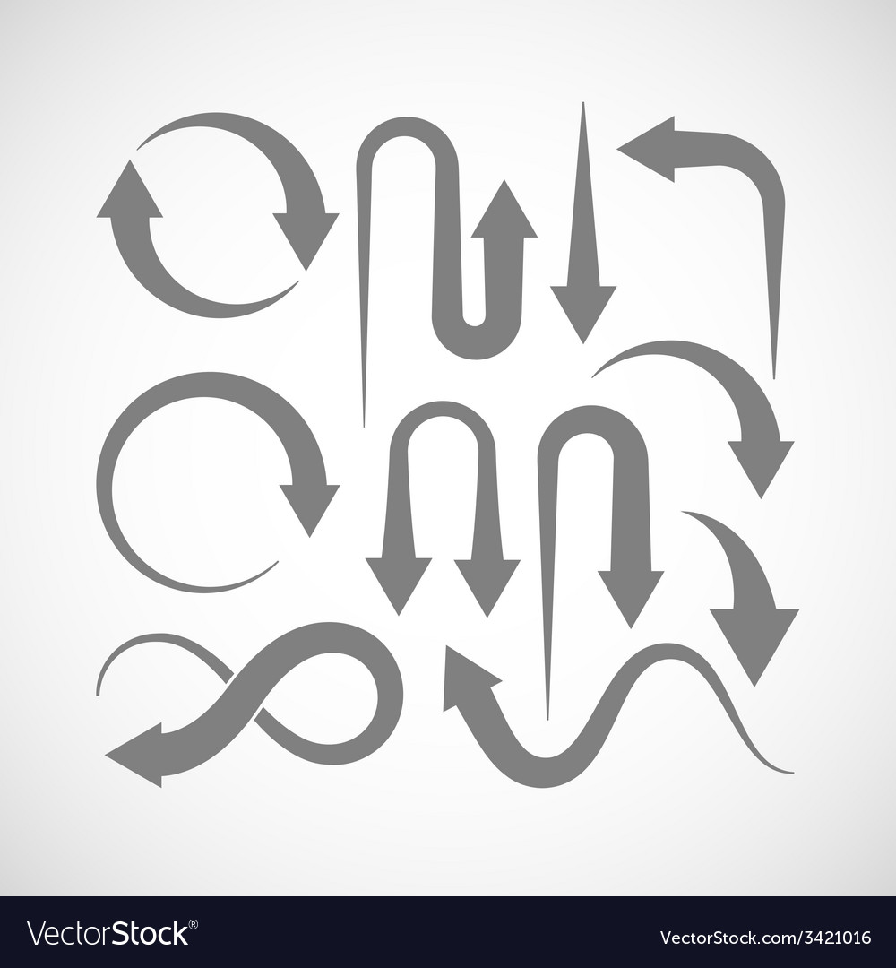 Set of arrow icons Royalty Free Vector Image - VectorStock