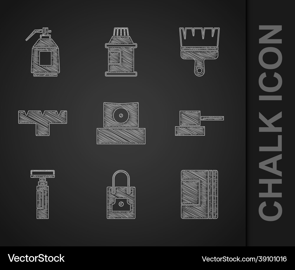 Set spray can nozzle cap spiral notebook marker Vector Image