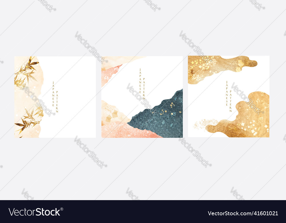 Abstract art template with geometric pattern Vector Image