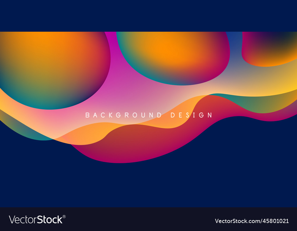 Abstract background fluid bubbles and wave Vector Image