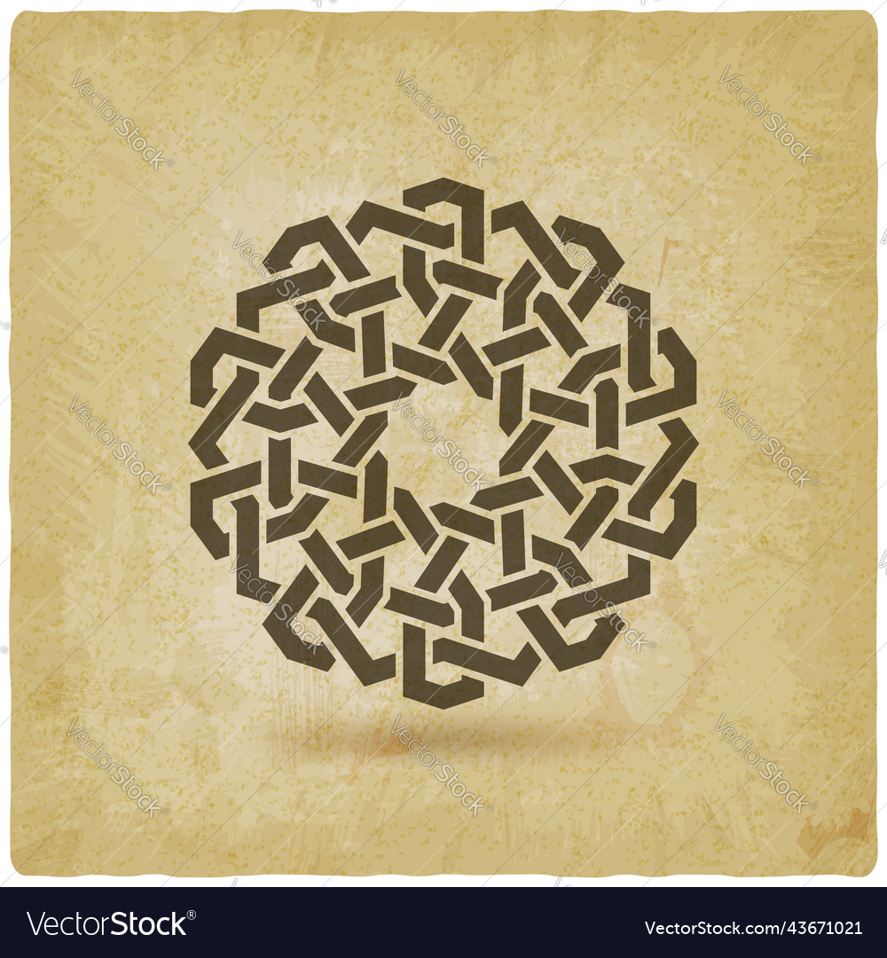 Arabic geometric circular pattern vintage Vector Image