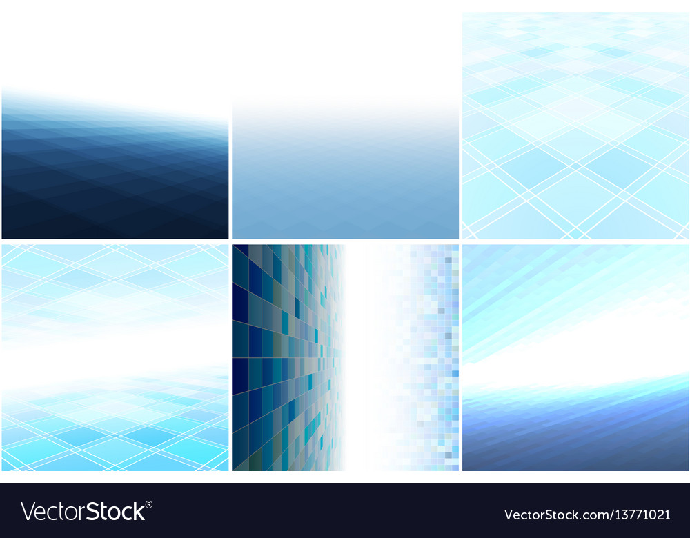 Blue backgrounds with perspective Royalty Free Vector Image