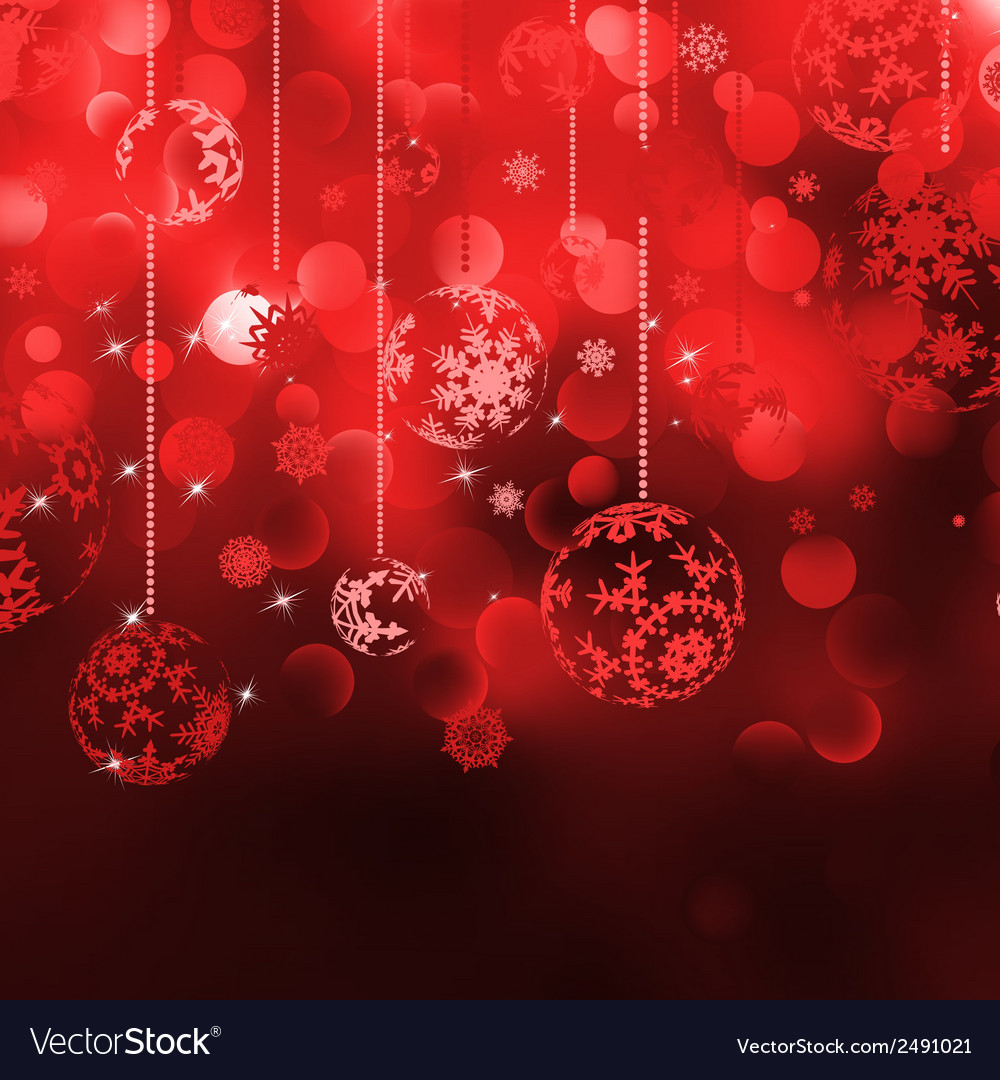 Christmas background with baubles eps 8 Royalty Free Vector