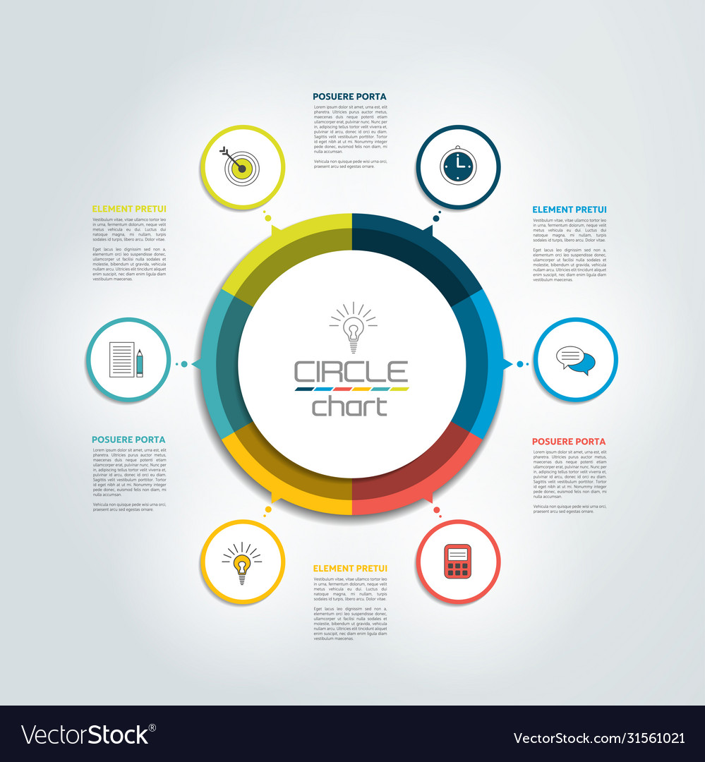 Circle infographic chart diagram scheme Royalty Free Vector Circle infographic chart diagram scheme Royalty Free Vector