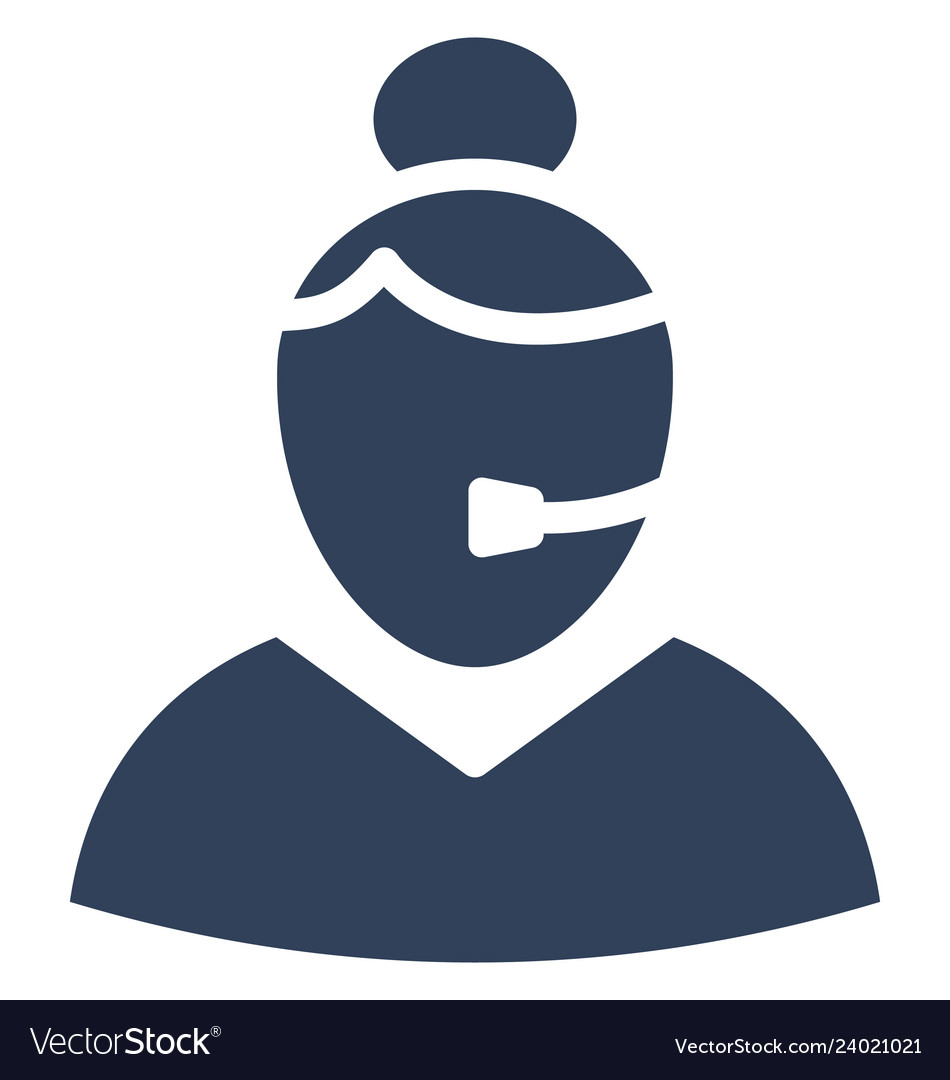 Customer representative icon which can eas Vector Image