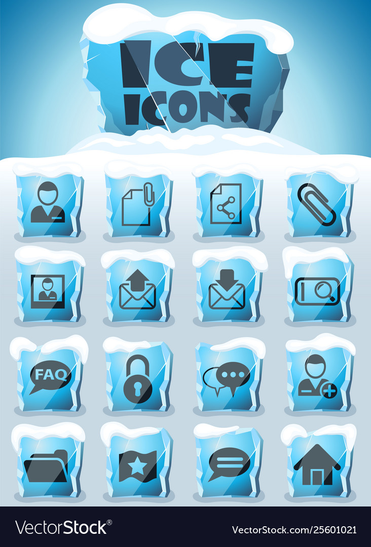 Forum interface icon set Royalty Free Vector Image
