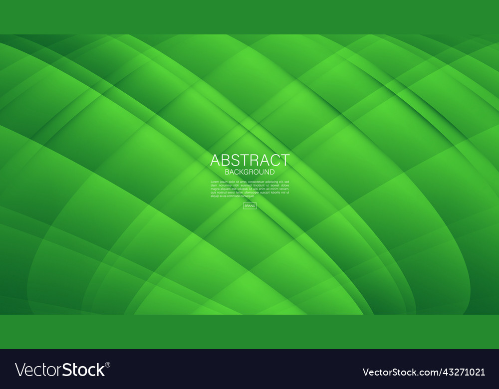 Green curve abstract background wave background Vector Image