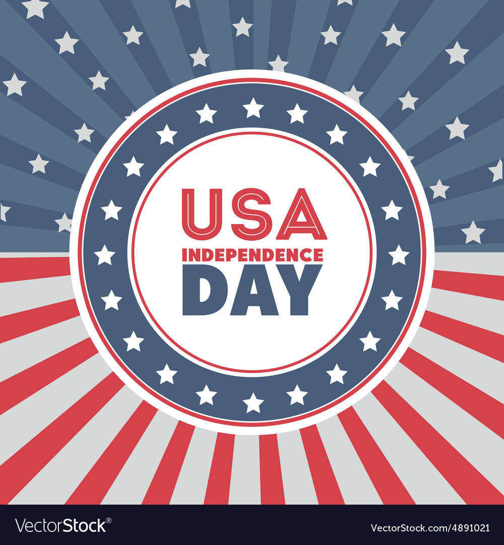 Independence day design Royalty Free Vector Image