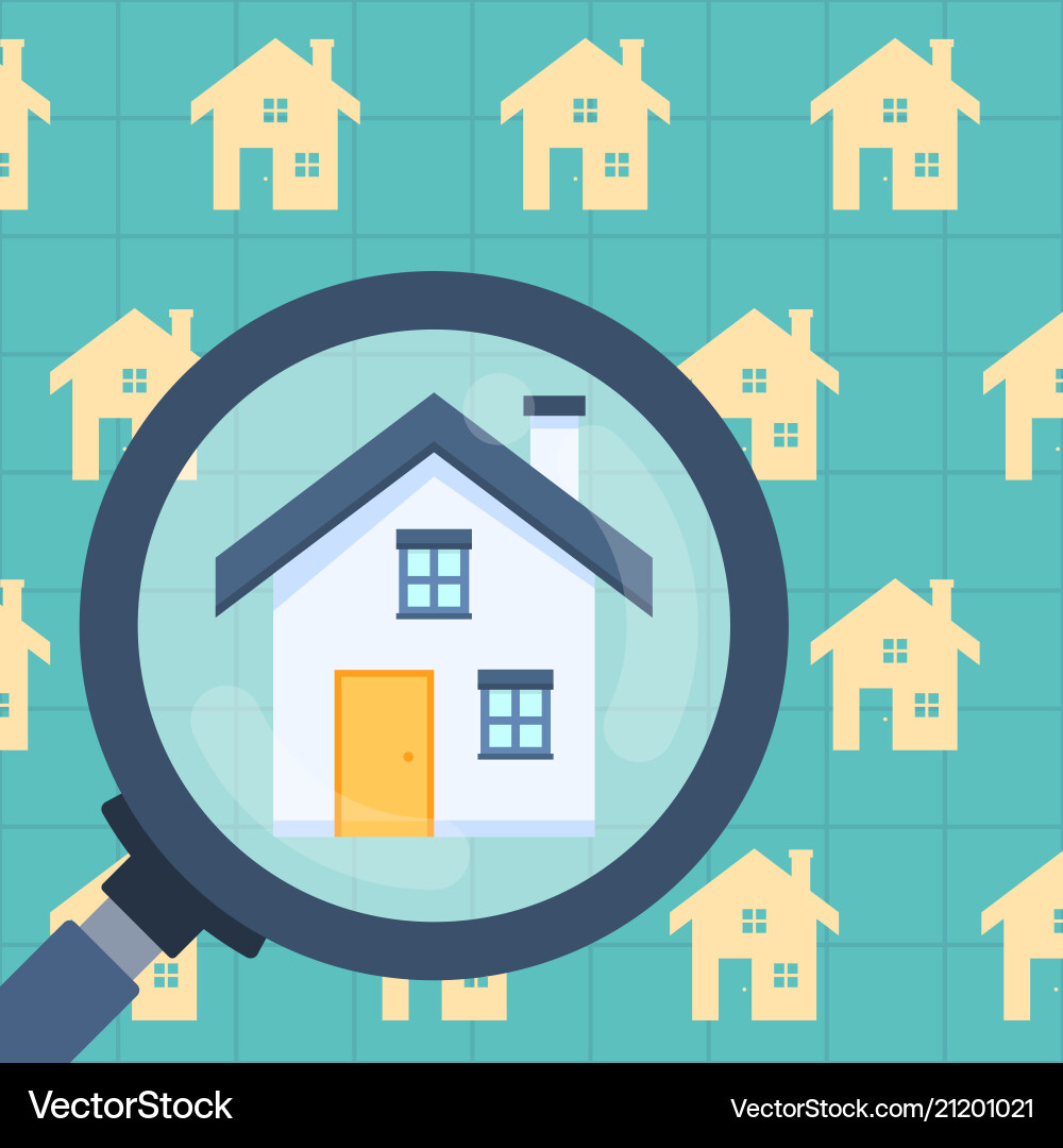 Real estate property housing research analysis Vector Image