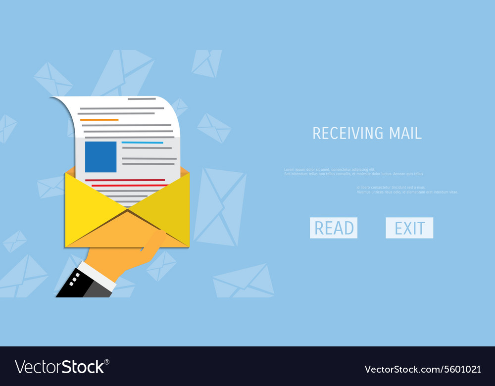 Receive mail web icon Royalty Free Vector Image
