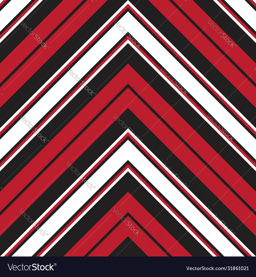 Red chevron diagonal stripes seamless pattern Vector Image