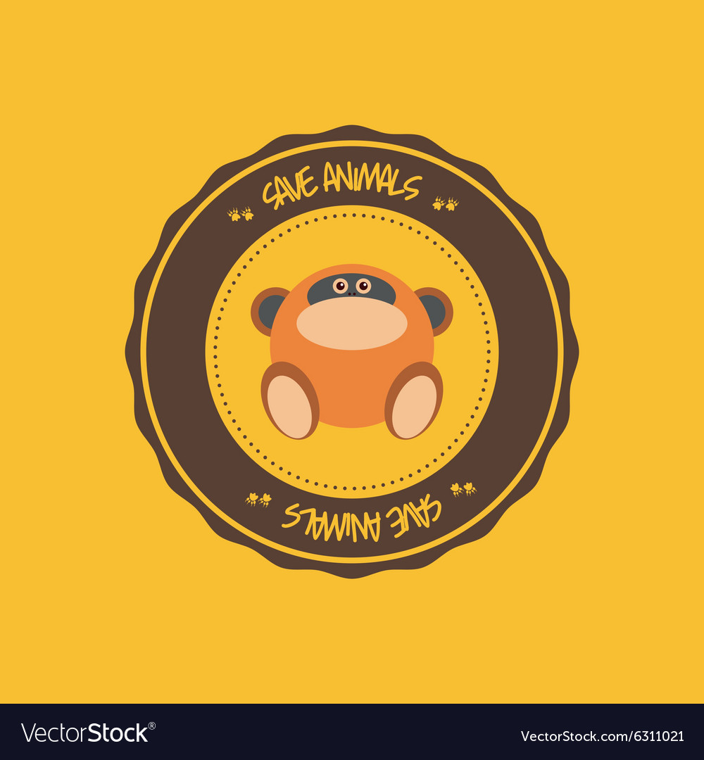 Save animals Royalty Free Vector Image - VectorStock