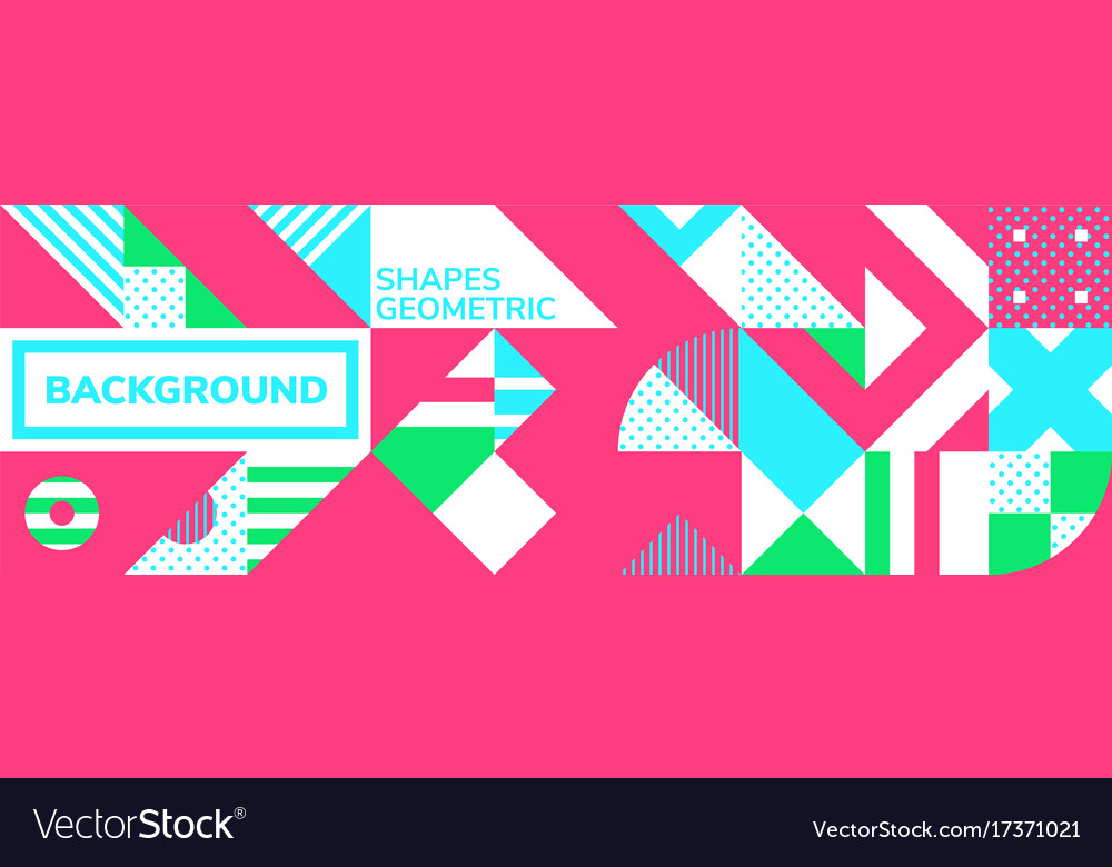 Simple banner square modules Royalty Free Vector Image