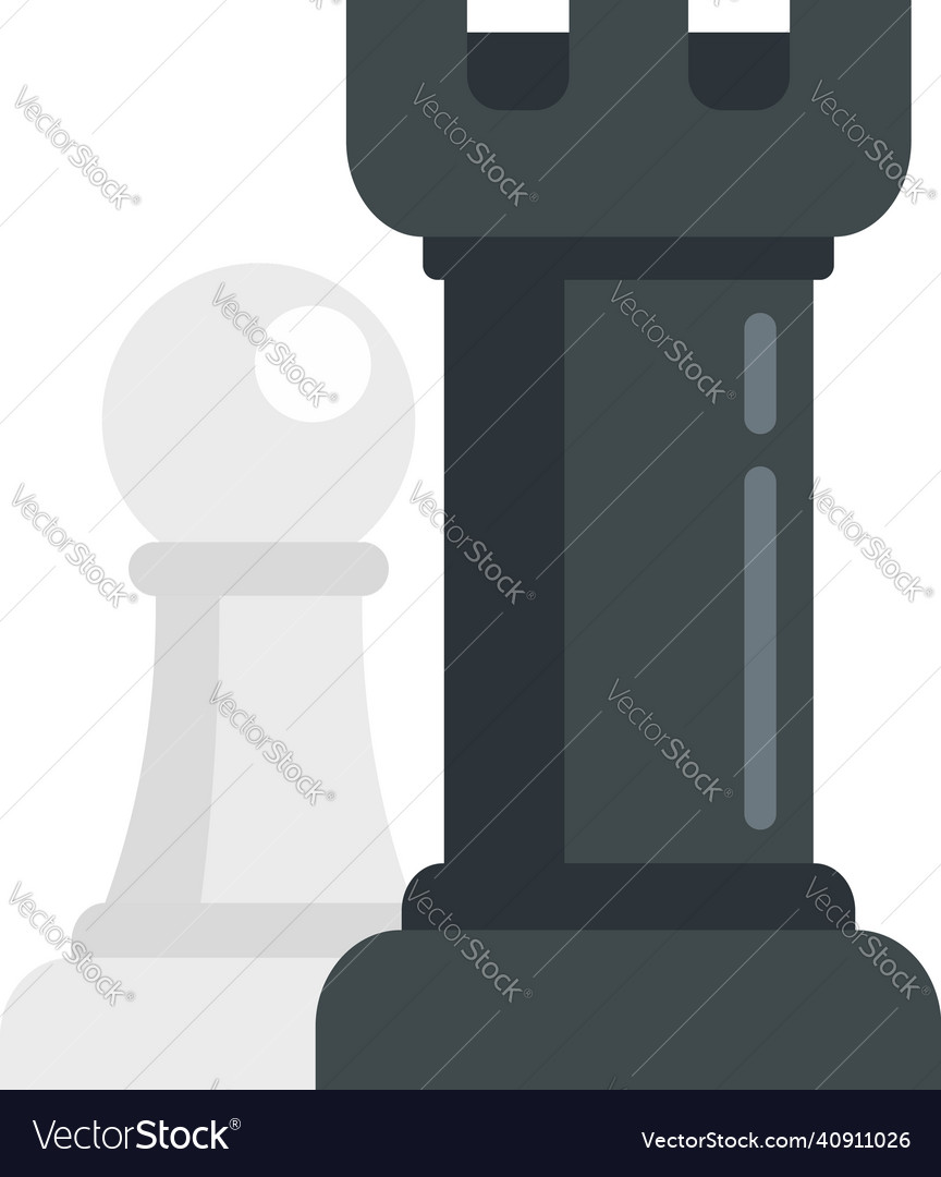 Chess game icon flat isolated Royalty Free Vector Image