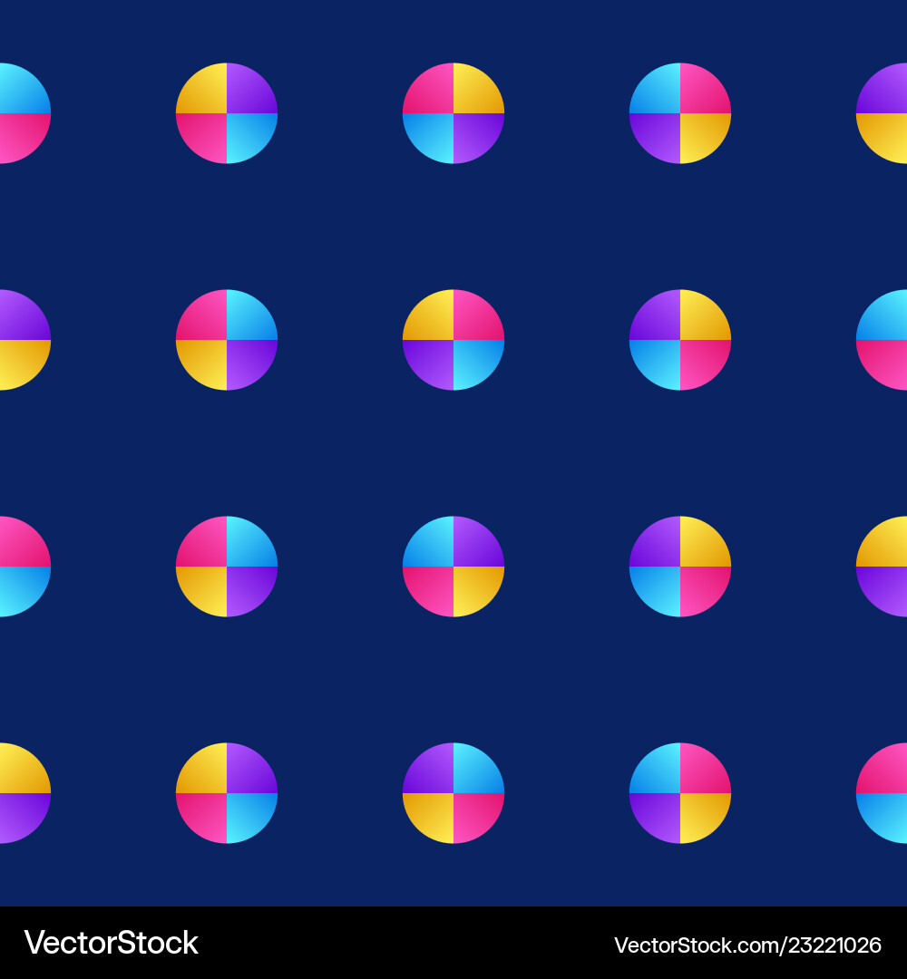 Colorful of circle pattern texture background in Vector Image