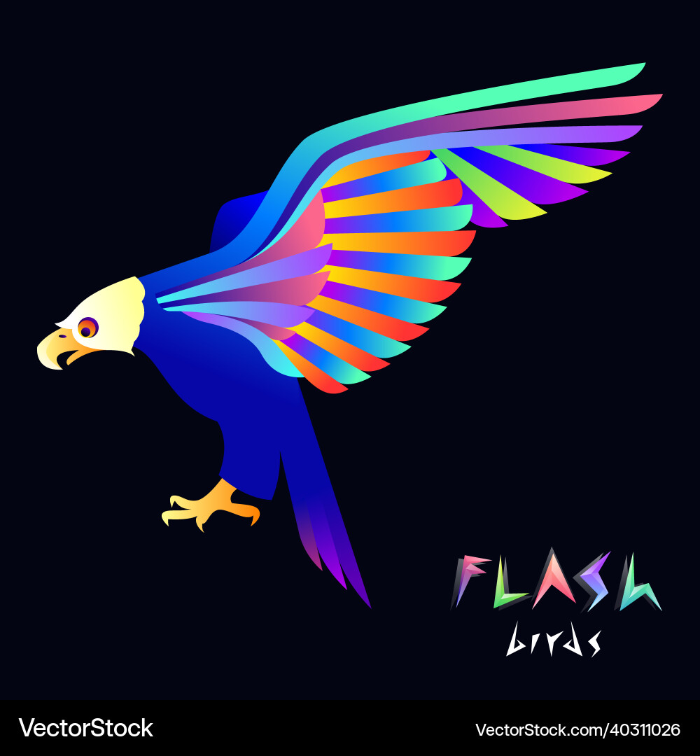 Flash eagle Royalty Free Vector Image - VectorStock