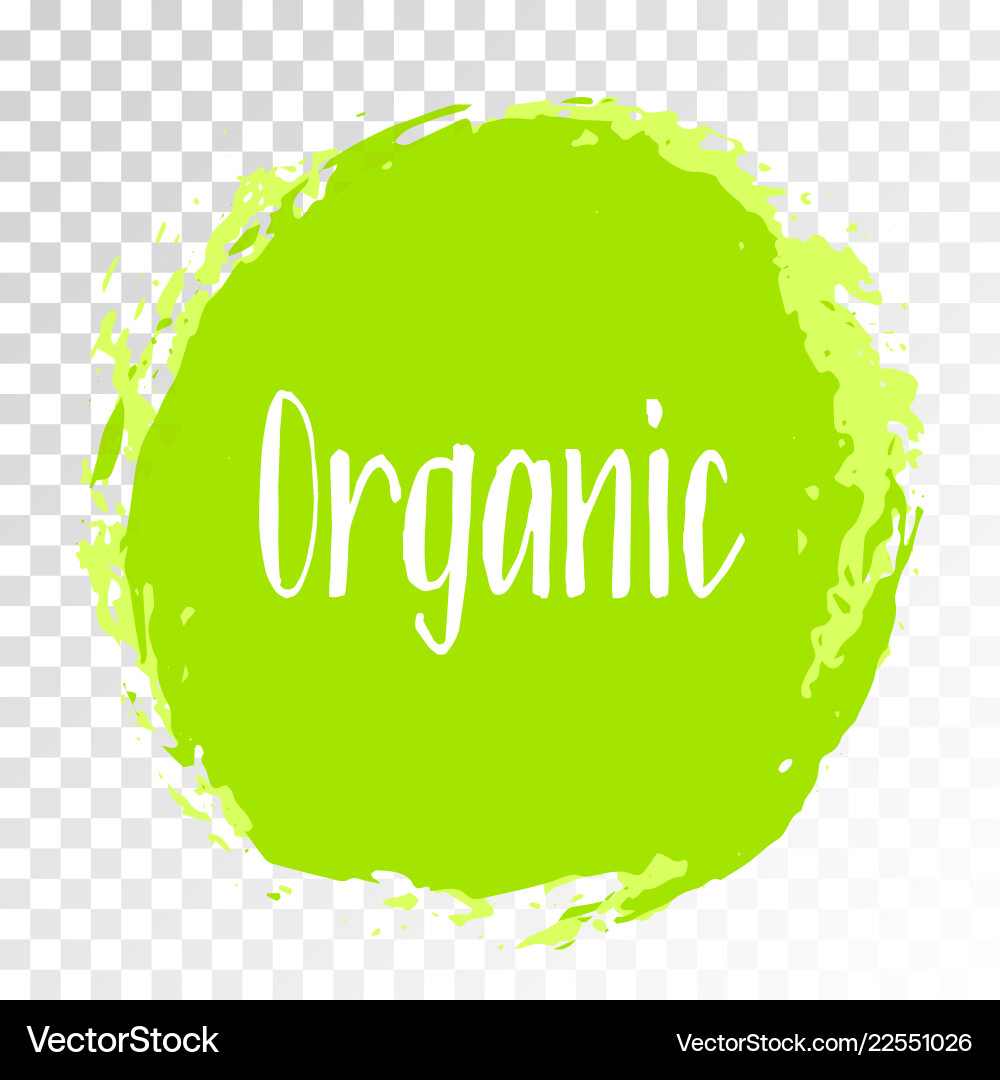 Organic products icon food package label Vector Image