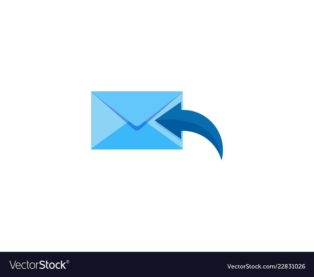 Receive mail logo icon design Royalty Free Vector Image Receive mail logo icon design Royalty Free Vector Image