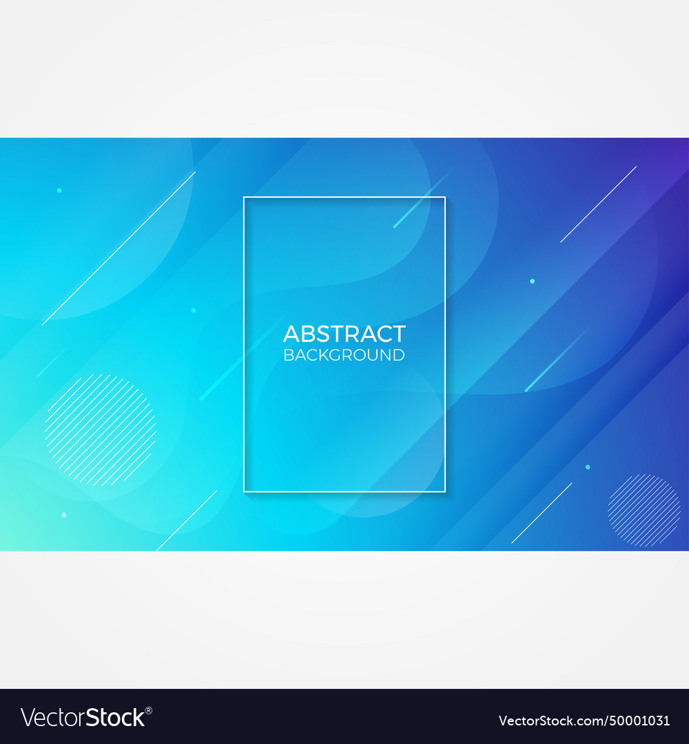 Blue gradient banner abstract background Vector Image