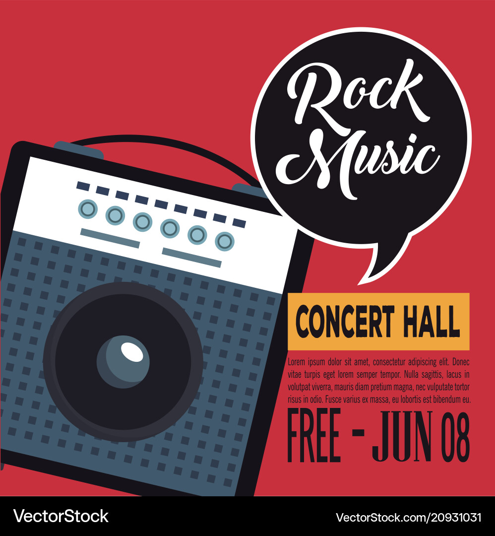 Festival music flyer Royalty Free Vector Image