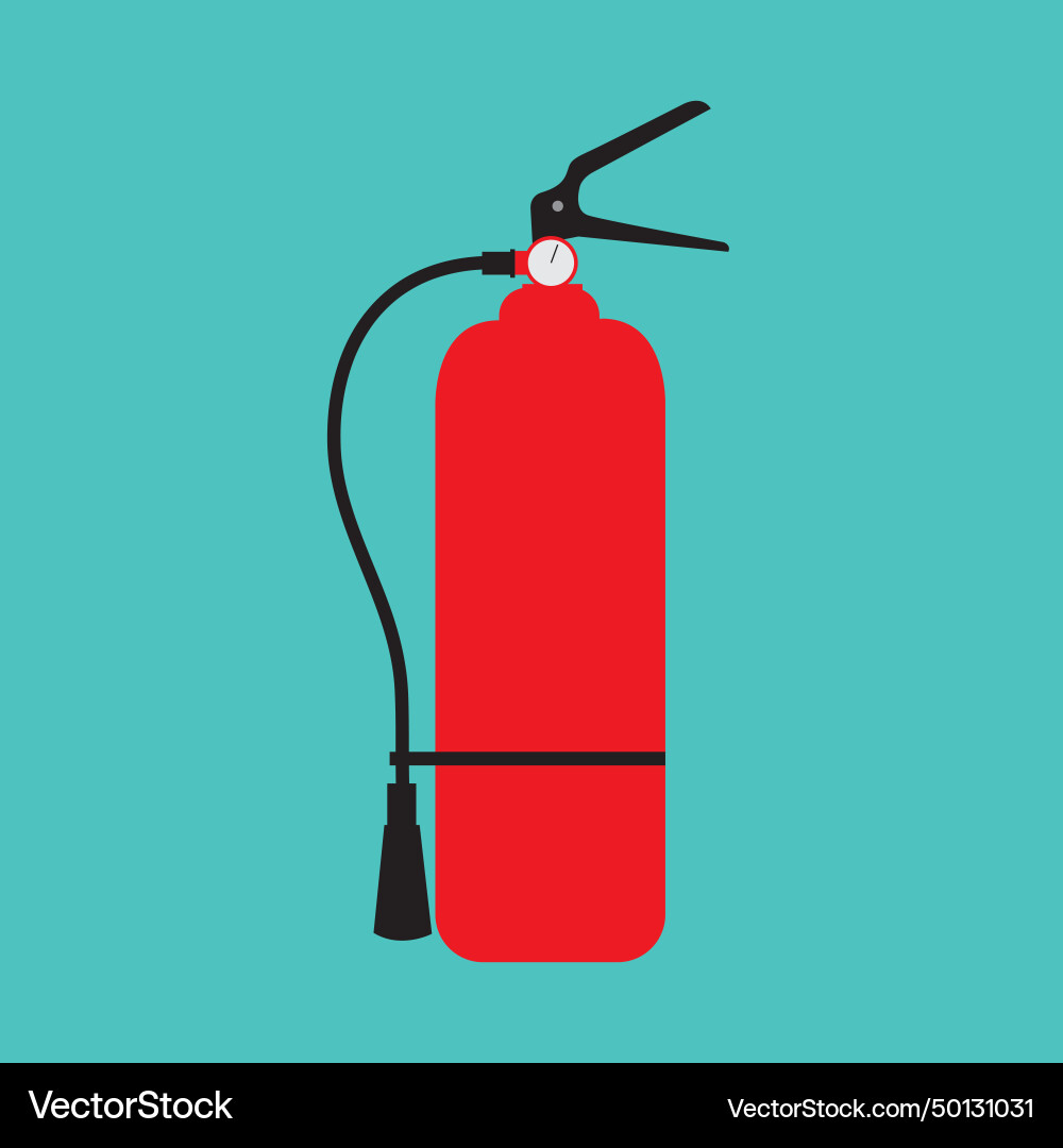 Fire extinguisher isolated Royalty Free Vector Image