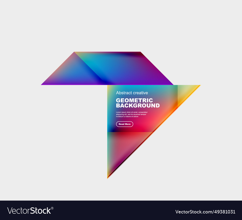 Gradient triangles abstract background Royalty Free Vector