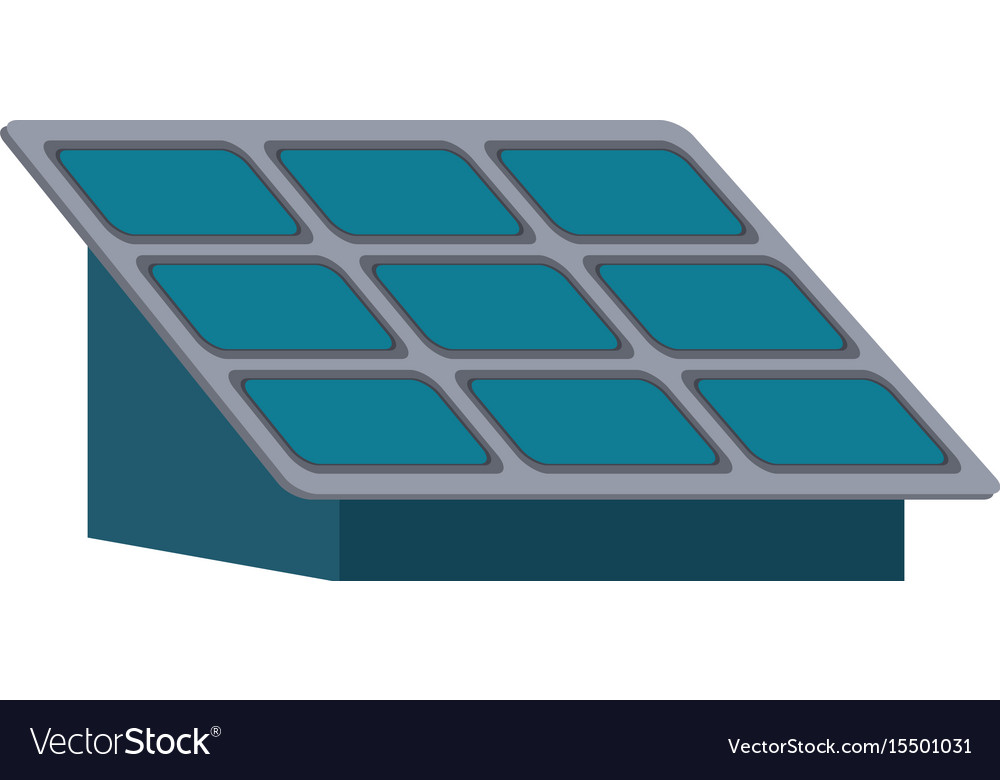 Isolated solar panel Royalty Free Vector Image