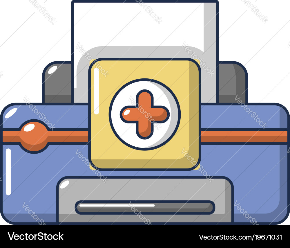 Printer repair icon cartoon style Royalty Free Vector Image