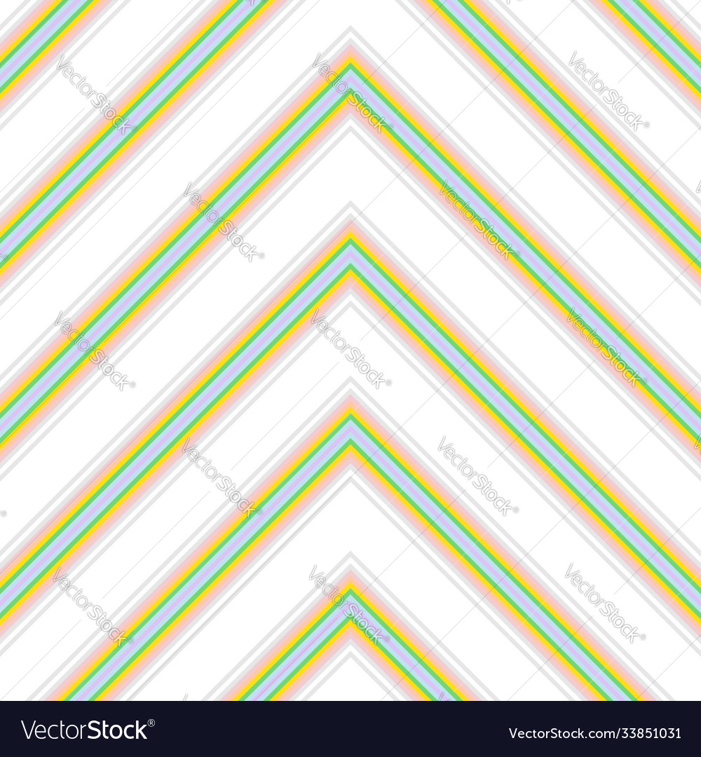 Rainbow chevron diagonal stripes seamless pattern Vector Image