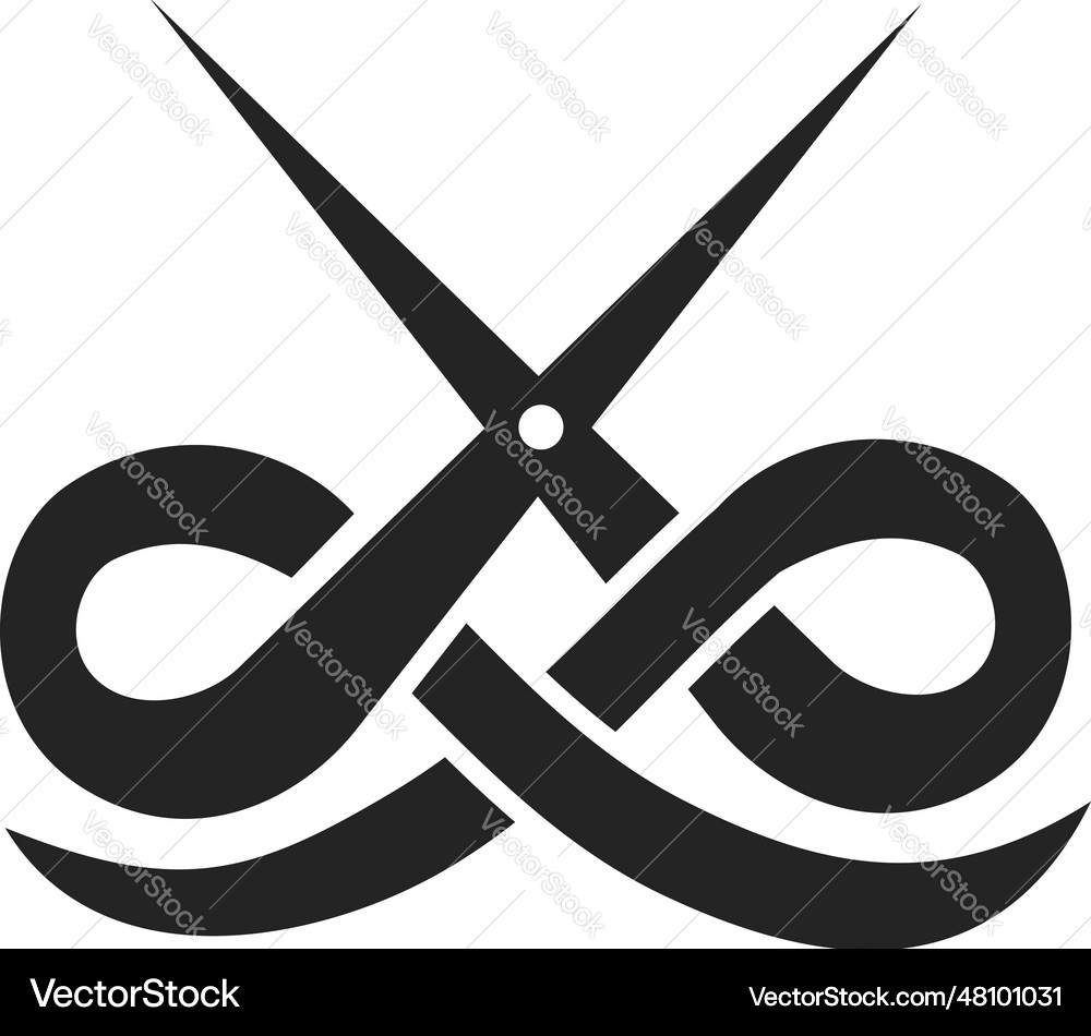 Salon logo template icon brand identity isolated Vector Image