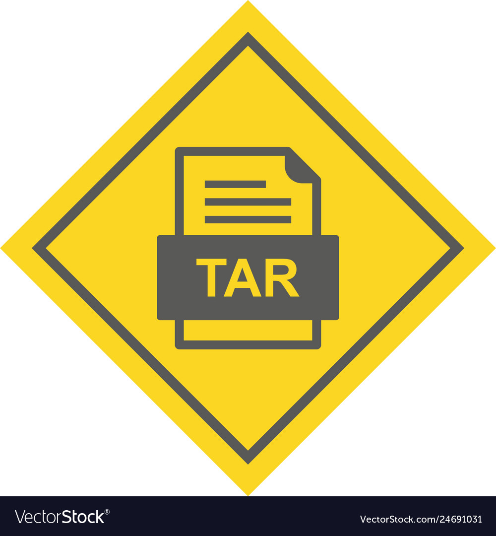 Tar file document icon Royalty Free Vector Image