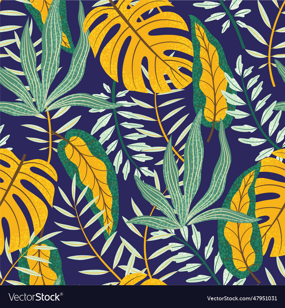 Tropical abstract pattern Royalty Free Vector Image