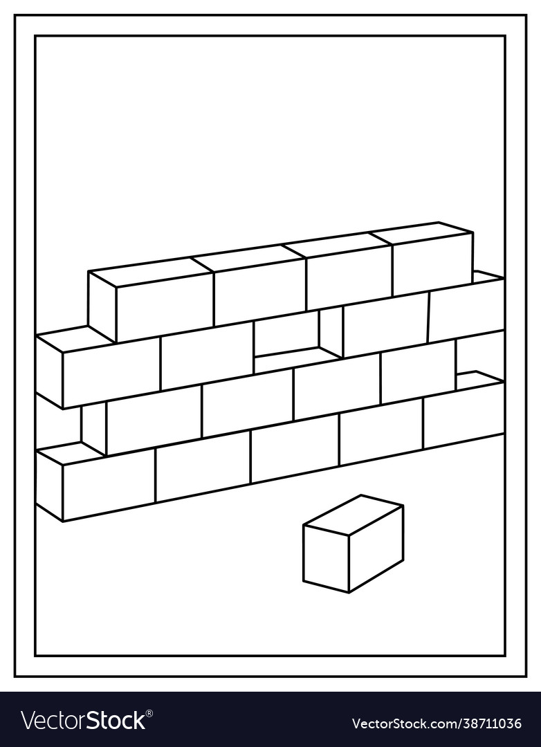 Bricks wall Royalty Free Vector Image - VectorStock