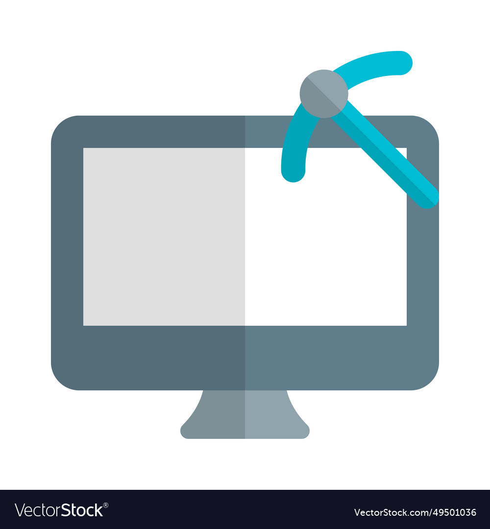 Data mining or extracting from desktop Royalty Free Vector