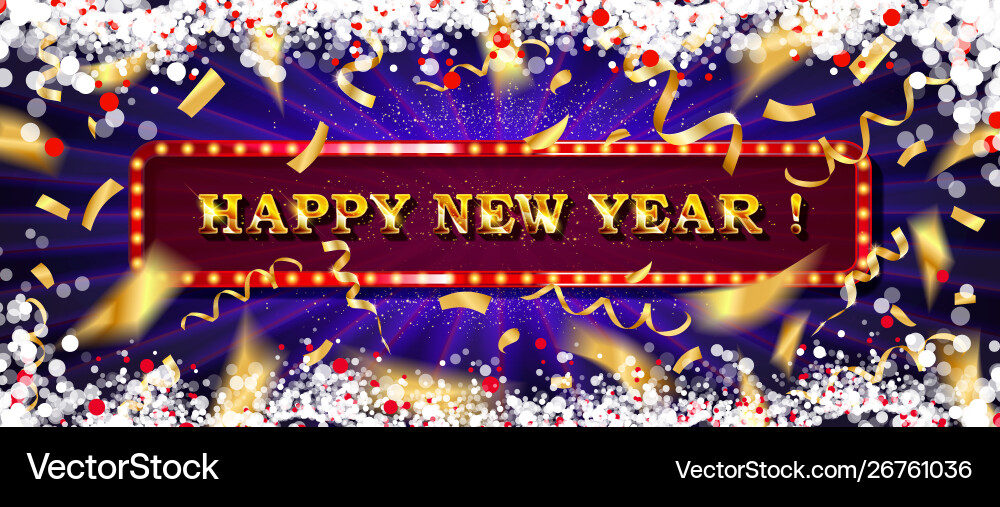 Happy new year pattern Royalty Free Vector Image