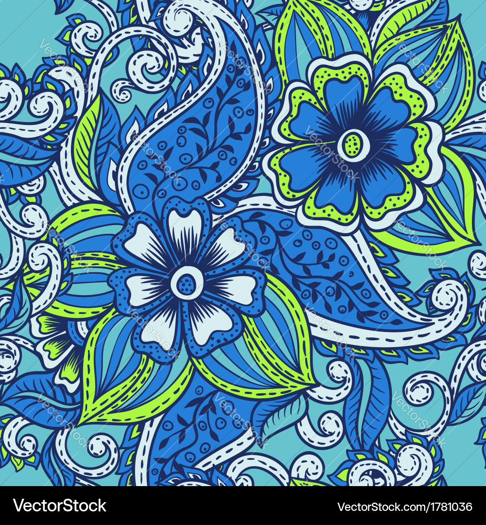 Indian seamless pattern Royalty Free Vector Image