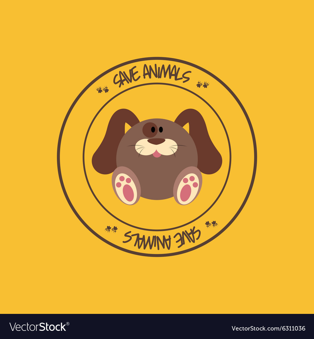 Save animals Royalty Free Vector Image - VectorStock