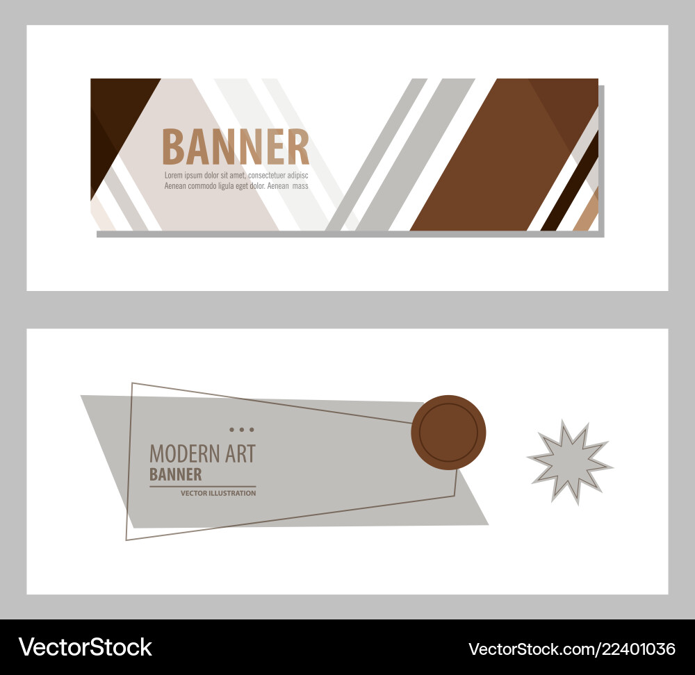 Set of abstract geometric design banner web Vector Image