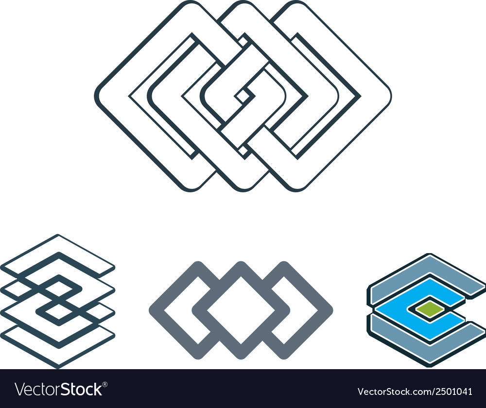 Abstract creative design elements collection Vector Image