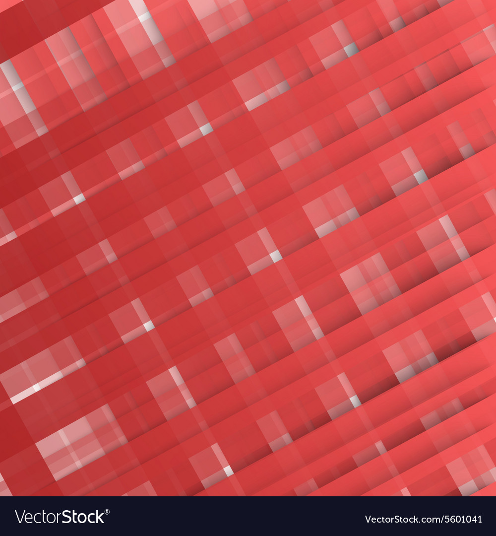 Abstract geometric shape from red Royalty Free Vector Image