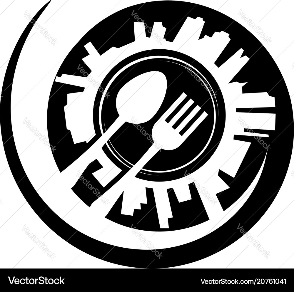 Food adventure city Royalty Free Vector Image - VectorStock