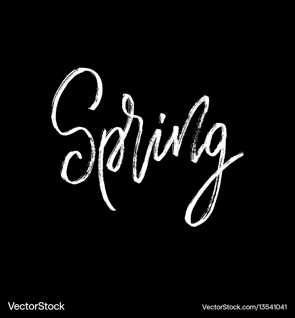 Hand drawn seasonal lettering Royalty Free Vector Image