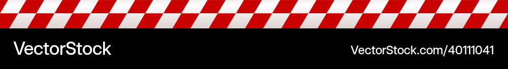 Red squred ribbon seamless tape with checkered Vector Image