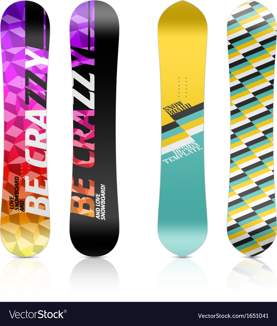 Snowboard design Royalty Free Vector Image - VectorStock