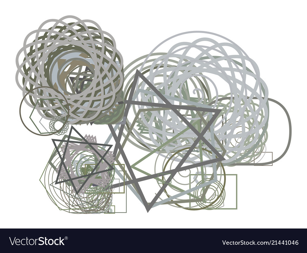 Background abstract geometric mixed pattern Vector Image