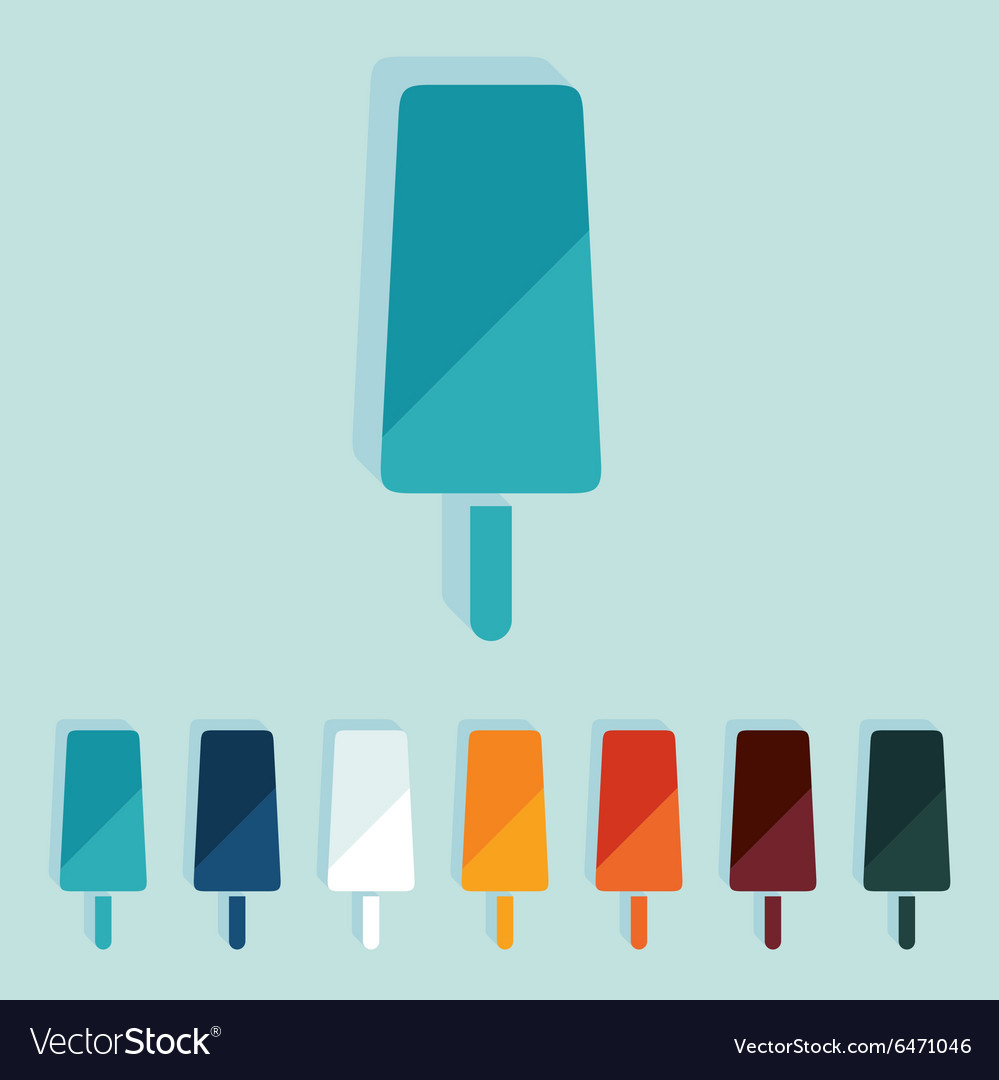 Flat design ice Royalty Free Vector Image - VectorStock