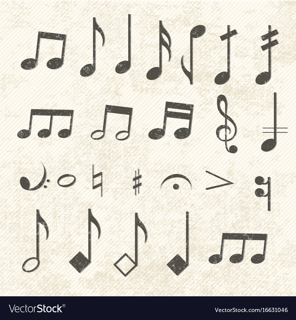 Notes icon set Royalty Free Vector Image - VectorStock