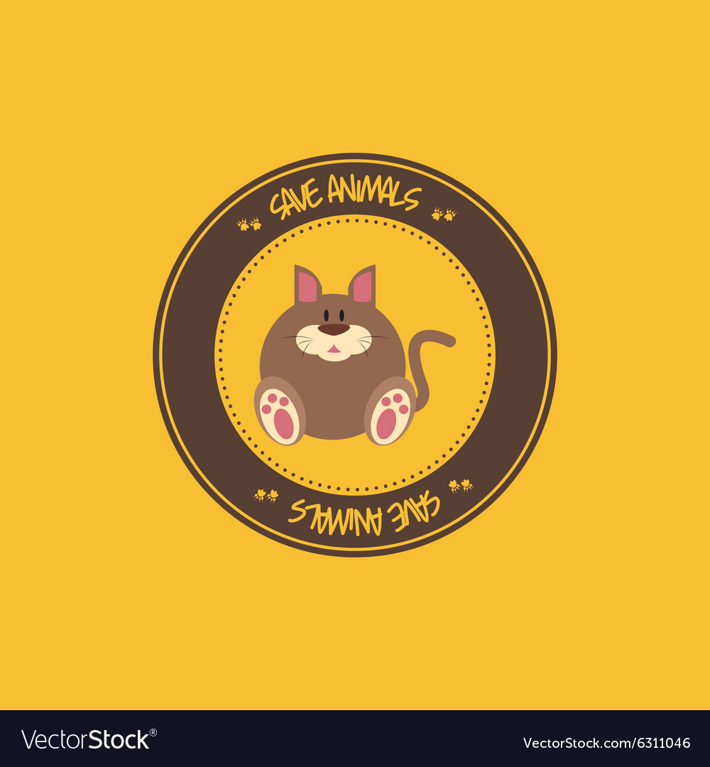 Save animals Royalty Free Vector Image - VectorStock